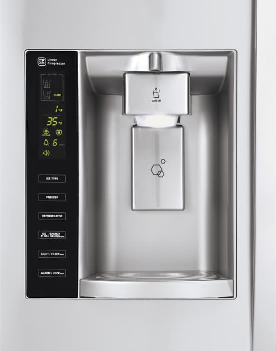 LG LSXC22426S 36 Inch Counter Depth Side by Side Smart Refrigerator ...