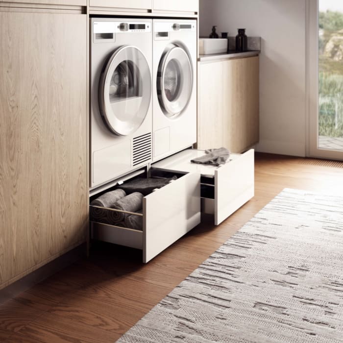 Asko ASWADREW61242 Side-by-Side on Storage Drawer Pedestal Washer ...