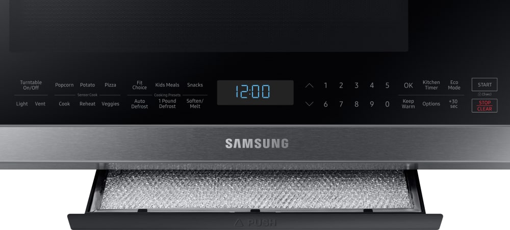 Samsung ME21M706BAS 30 Inch Over-the-Range Microwave with 2.1 Cu. Ft ...
