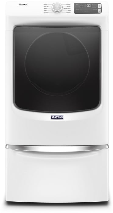 Maytag MED5630HW 27 Inch Electric Dryer with 7.3 cu. ft. Capacity, 10 ...