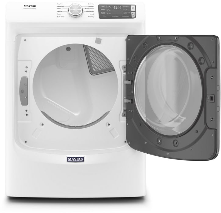 Maytag MED6630HW 27 Inch Electric Dryer with 7.3 Cu. Ft. Capacity ...