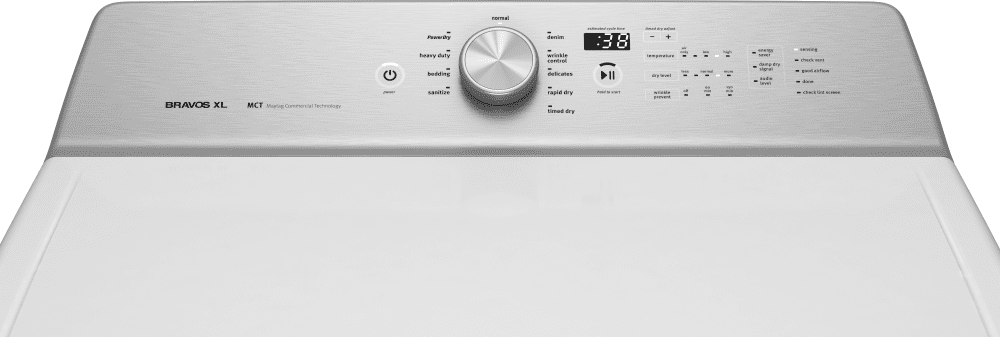 Maytag MEDB835DW 29 Inch Electric Dryer with Heavy Duty, Sanitize Cycle ...