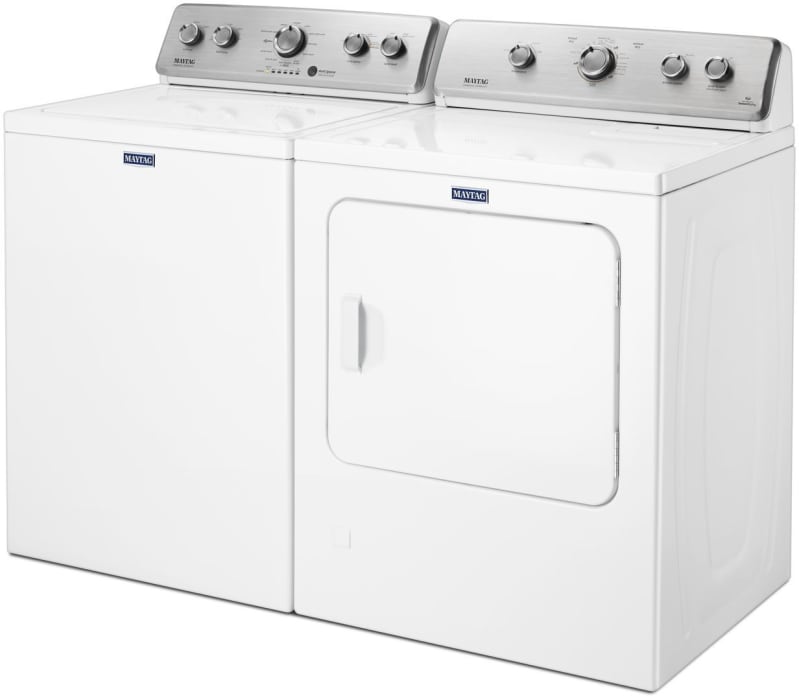 Maytag MAWADRGW465 Side-by-Side Washer & Dryer Set with Top Load Washer ...