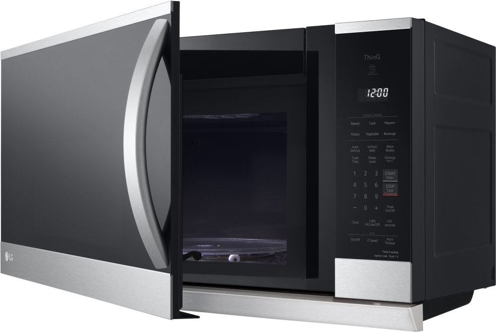 LG MVEL2125F 30 Inch Over-the-Range Smart Microwave Oven with 2.1 cu. ft. Capacity, ExtendaVent ...