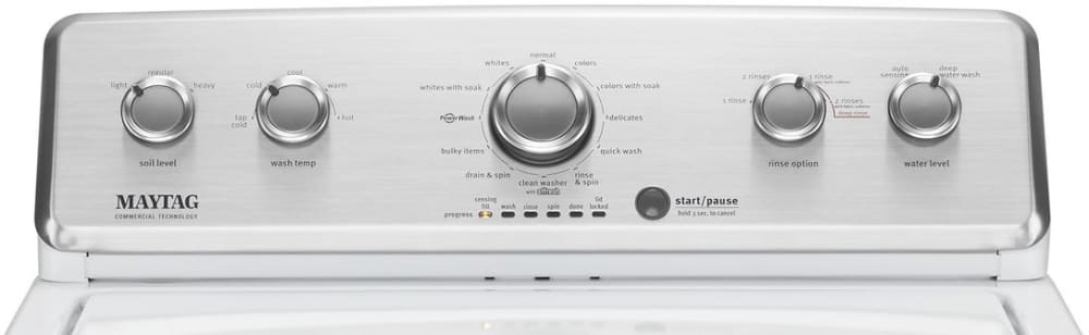 Maytag MAWADRGW465 Side-by-Side Washer & Dryer Set with Top Load Washer ...