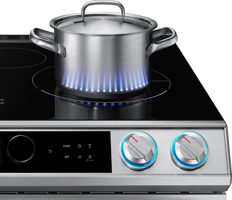 Samsung NE63T8911SS 30 Inch Slide-in Induction Smart Range with 4 ...