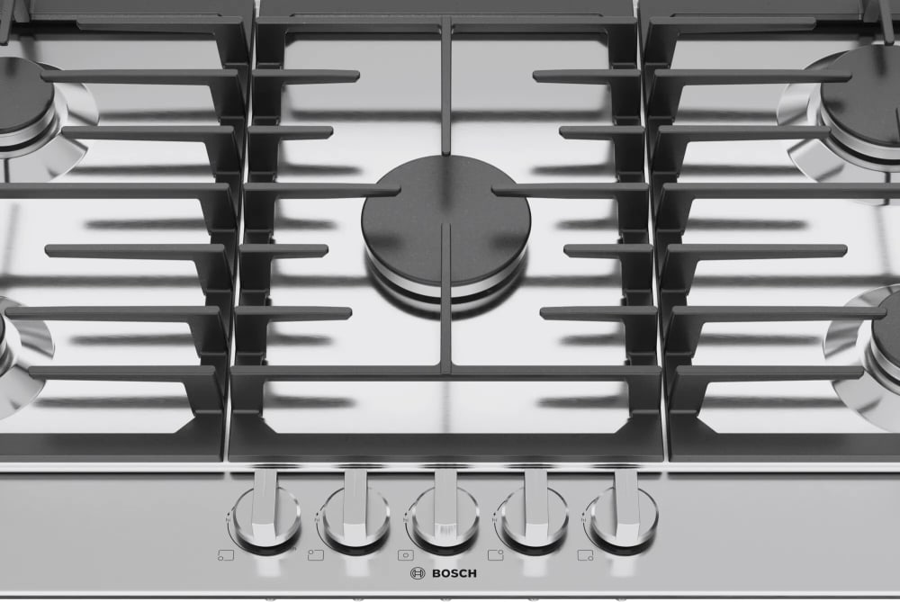 Bosch NGM3650UC 36 Inch Gas Cooktop with 5 Sealed Burners, Continuous ...