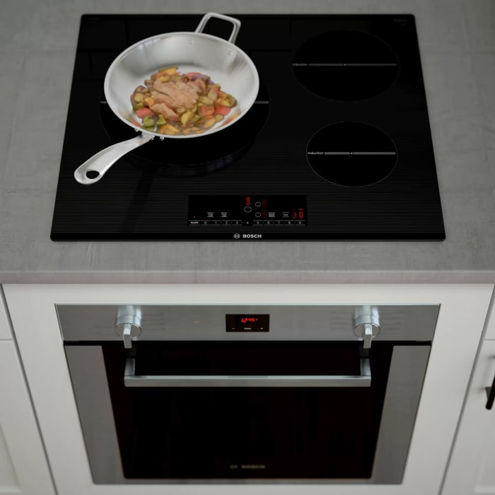 Bosch NIT5460UC 24 Inch Induction Cooktop with 3 Elements, Ceramic ...