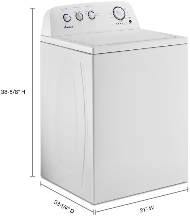 Amana AMWADREW1 Side-by-Side Washer & Dryer Set with Top Load Washer ...