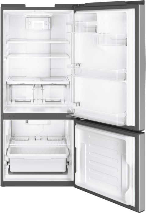 GE GBE21DYKFS 30 Inch Bottom Freezer Refrigerator with 21 Cu. Ft ...