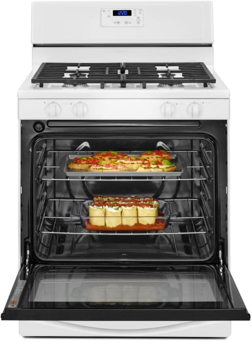 Whirlpool WFG320M0BW 30 Inch Freestanding Gas Range with 5.1 cu. ft ...