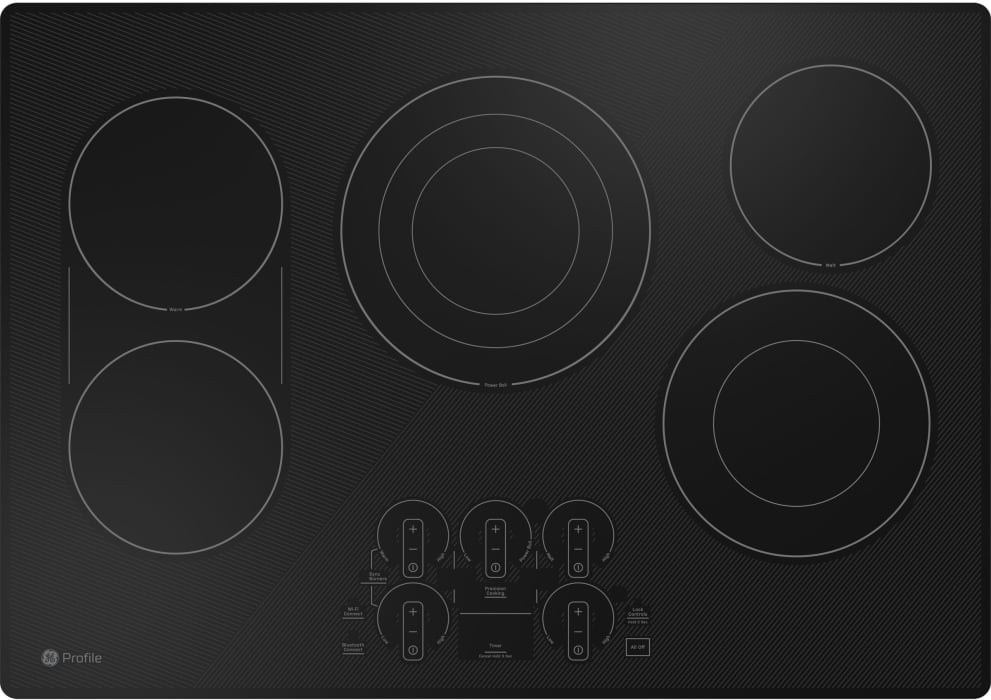 GE PEP9030DTBB 30 Inch Electric Smart Cooktop with 5 Elements, Smooth ...