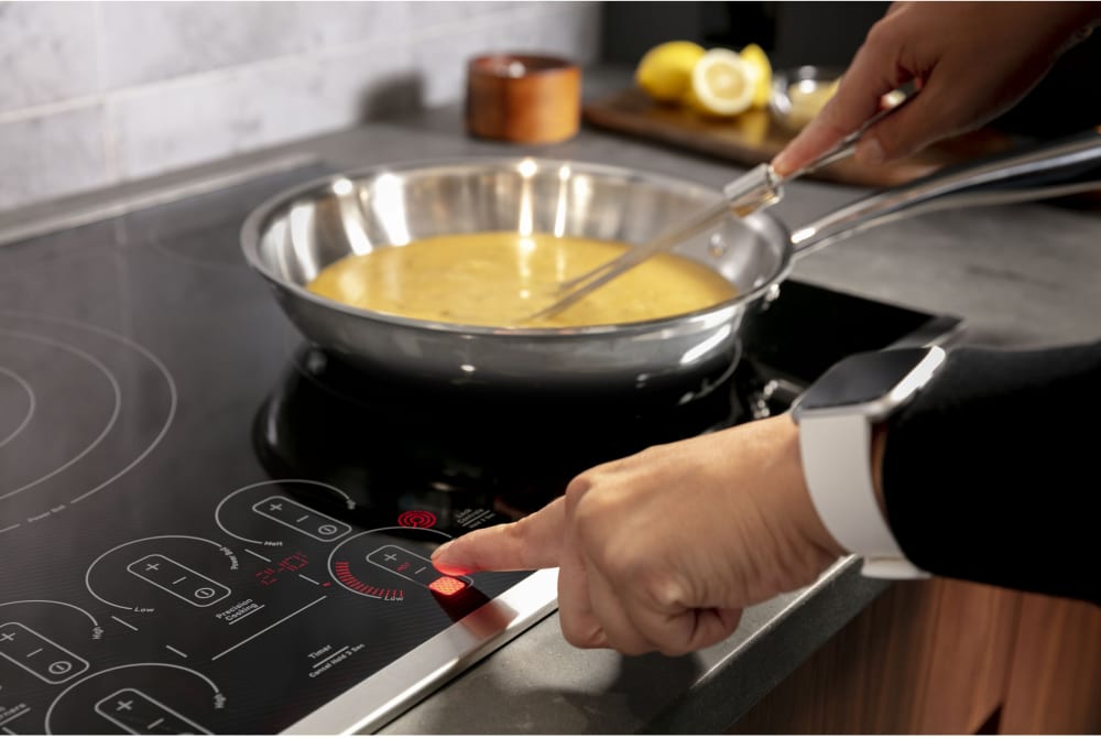 GE PEP9030STSS 30 Inch Electric Smart Cooktop with 5 Elements, Smooth ...