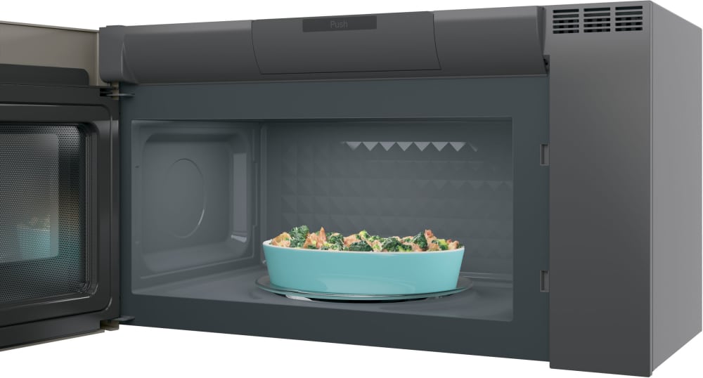 GE PVM9005EJES 2.1 cu. ft. Over-the-Range Microwave Oven with Chef ...