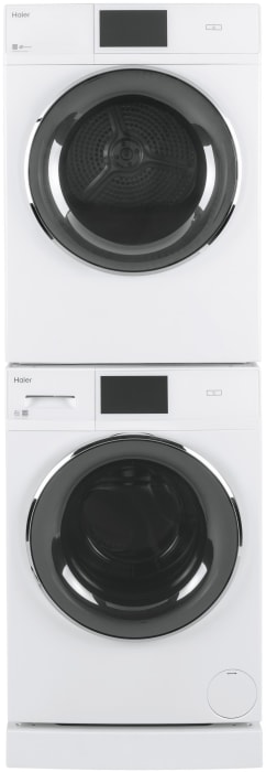 Haier QFD15ESSNWW 24 Inch Electric Smart Dryer with 4.3 Cu. Ft ...