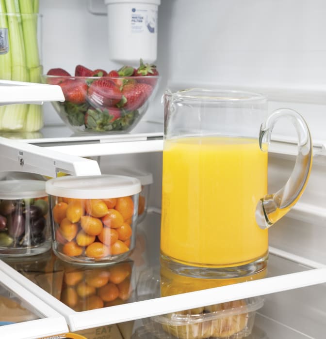 GE GFE24JYKFS 33 Inch French Door Refrigerator with 23.6 Cu. Ft ...