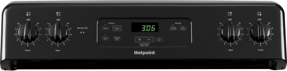Hotpoint RBS360DMBB 30 Inch Freestanding Electric Range with 5.0 Cu. Ft ...