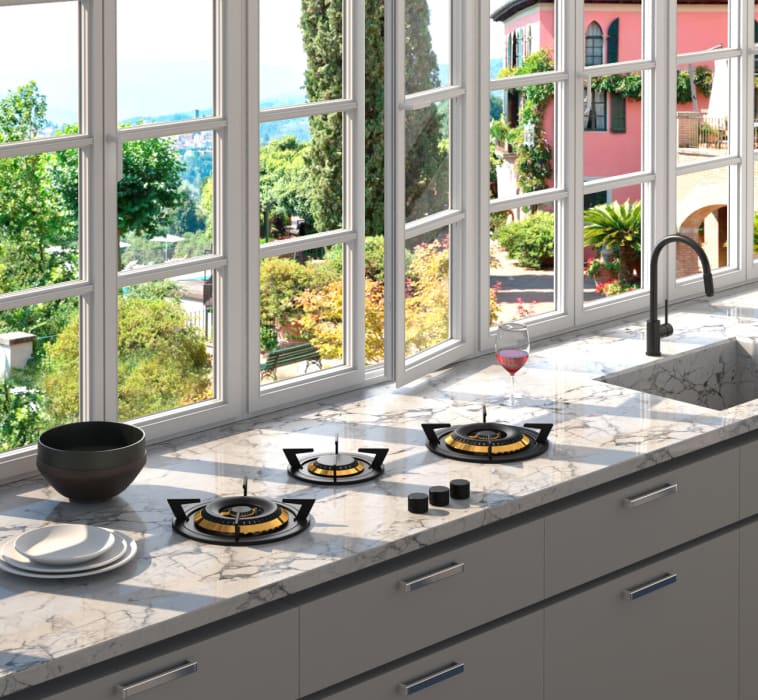 Tulip Cooking 19452 18,000 BTU / 650 BTU Modular Gas Cooktop with One ...