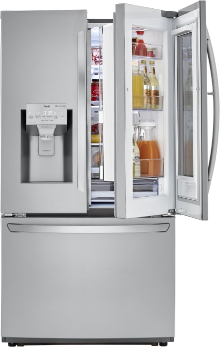 LG LFXC22596S 36 Inch Smart Counter Depth French Door Refrigerator with ...