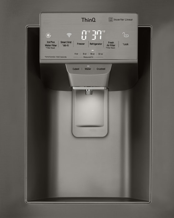 LG LRFVC2406D 36 Inch Counter Depth 3-Door French-Style Smart ...