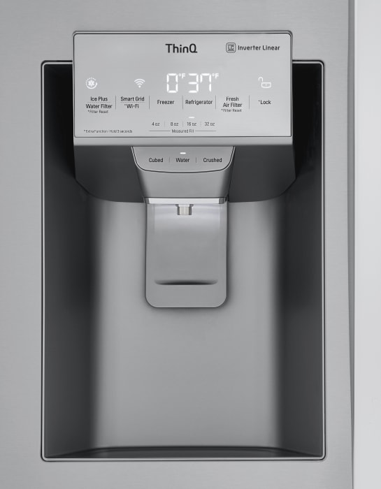 LG LRFVC2406S 36 Inch Counter Depth 3-Door French-Style Smart ...
