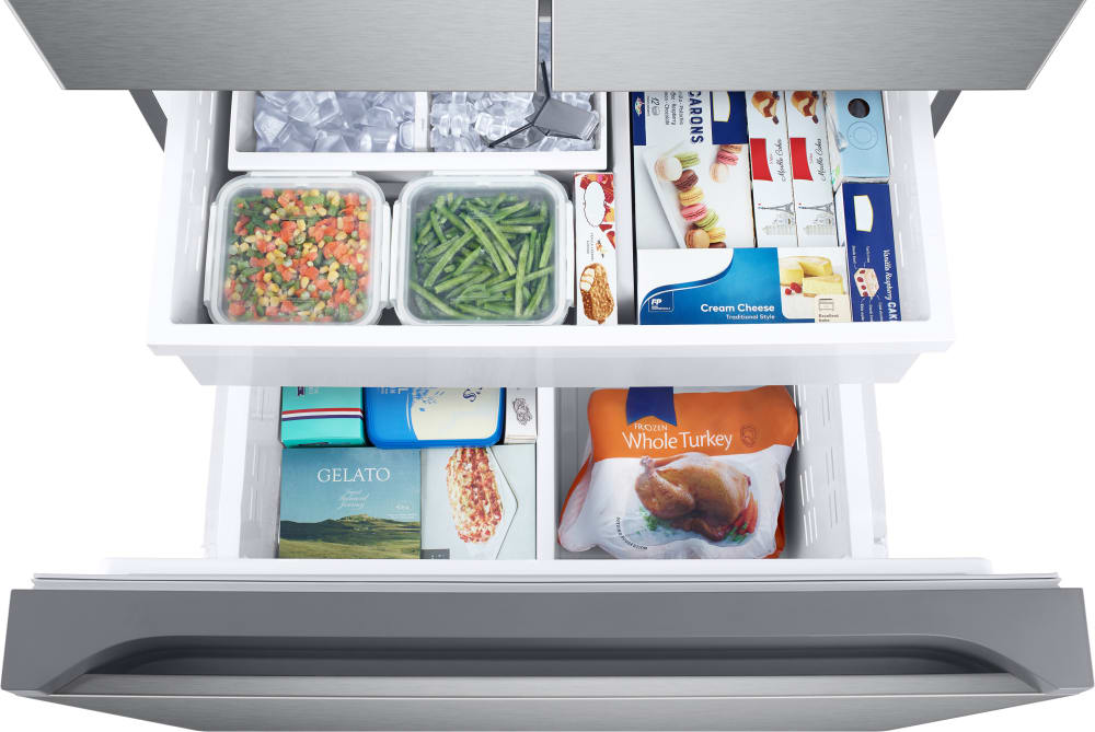 Samsung RF25C5551SR 33 Inch Smart French Door Refrigerator with 24.5 Cu ...