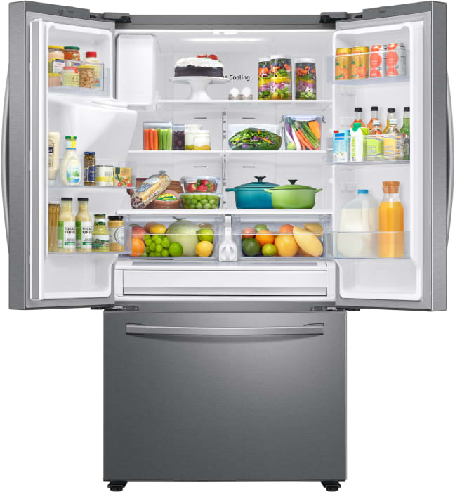 Samsung RF27T5501SR 36 Inch Smart French Door Refrigerator with 26.5 Cu ...