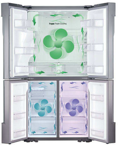 Samsung RF28K9380SR 36 Inch 4-Door French Door Refrigerator with 28 cu ...