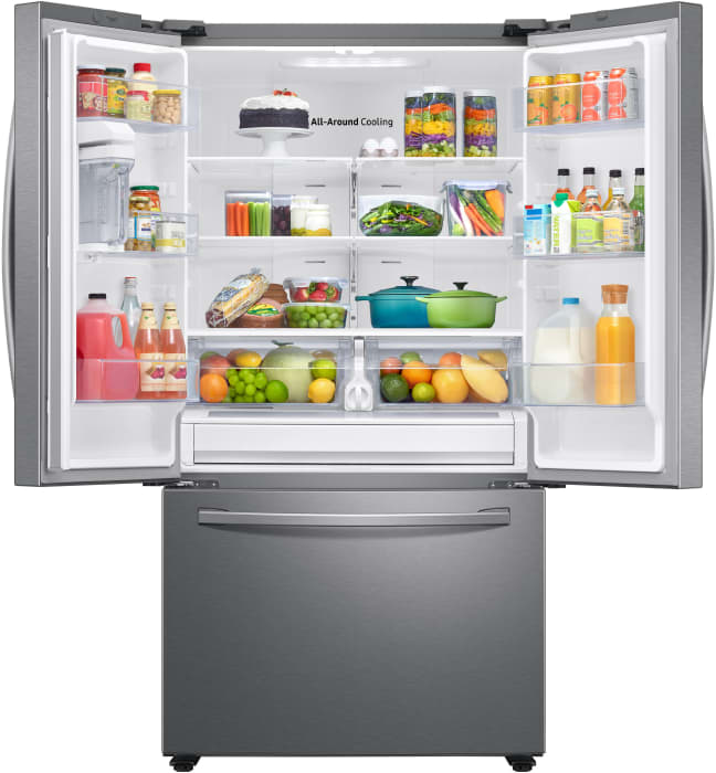Samsung RF28T5021SR 36 Inch 3-Door French Door Refrigerator with 28.2 ...