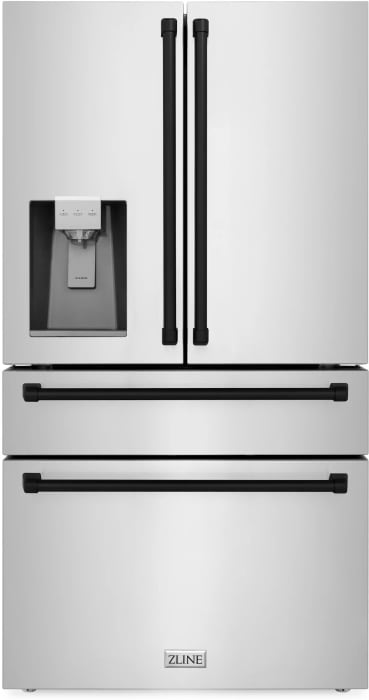 ZLINE RFMZW36MB 36 Inch Counter-Depth 4-Door French Door Refrigerator ...