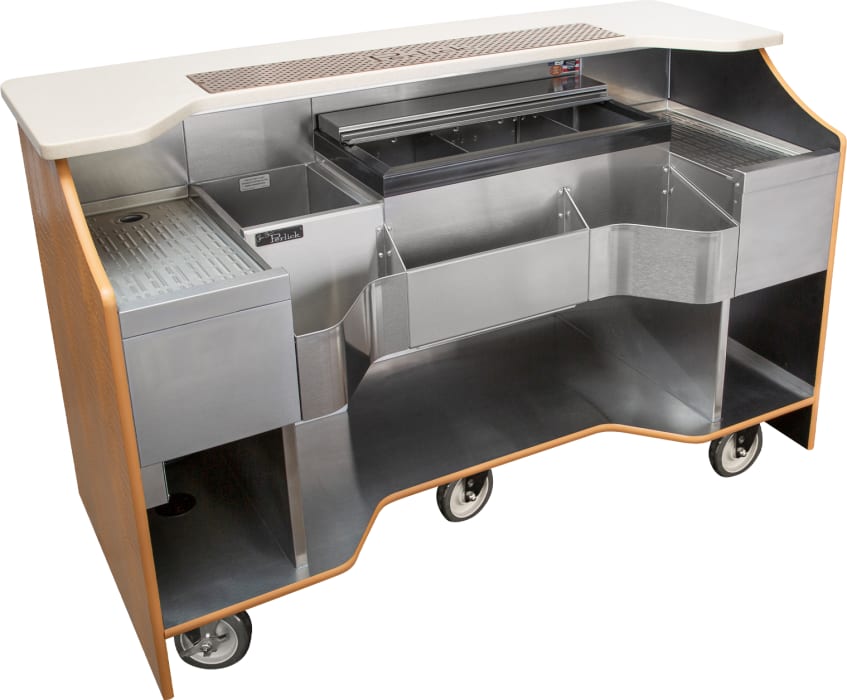 Perlick RMB001 70 Inch Tobin Ellis Limited Edition Mobile Bar with Eco ...