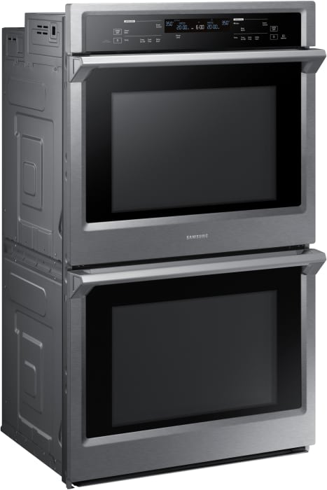 Samsung NV51K6650DS 30 Inch Electric Double Wall Oven with 5.1 cu. ft. Capacity, Steam Cook ...