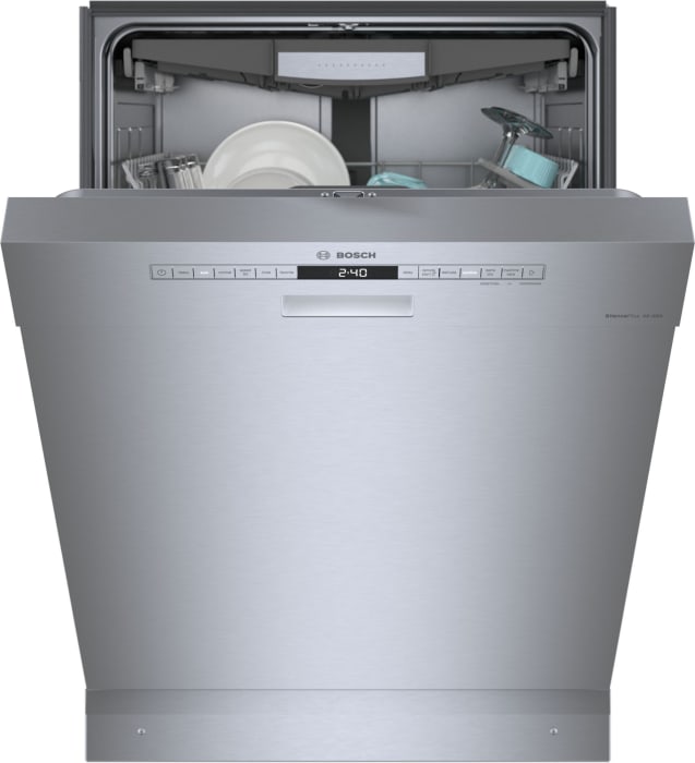 Bosch SHE53B75UC 24 Inch Full Console Built-In Smart Dishwasher with 15 ...