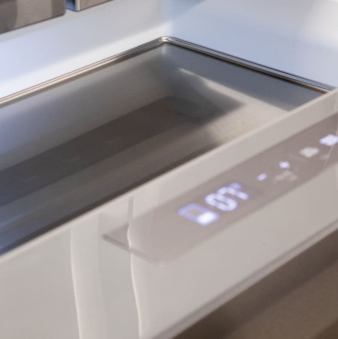 Sharp SJG2254FS 36 Inch French 4-Door Refrigerator with 21.6 Cu. Ft. Capacity, Triple Cooling ...