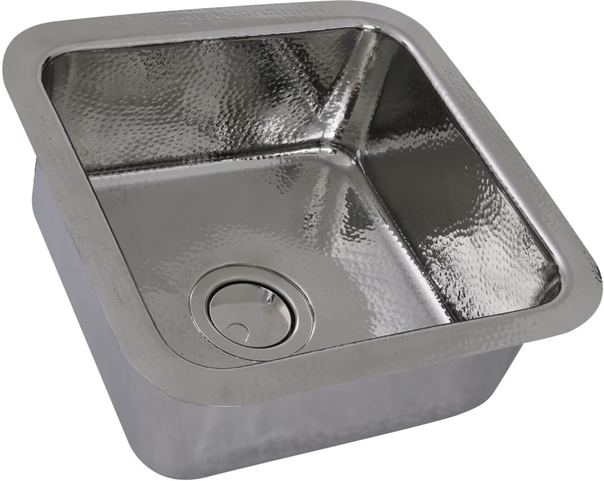 Nantucket Sinks SQRS7 16 Inch Square Undermount Bar Sink with 18 Gauge ...