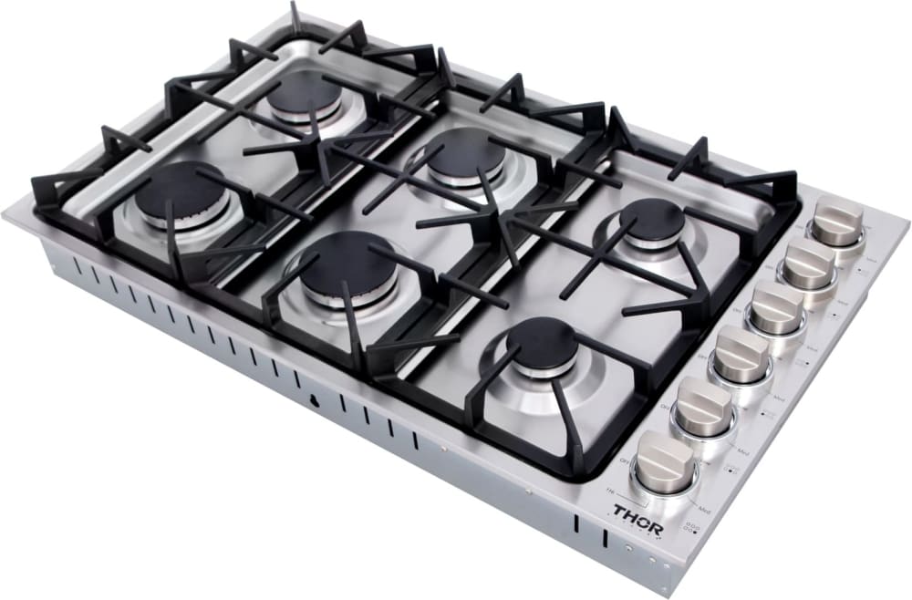 Thor Kitchen TGC3601 36 Inch Gas Cooktop with 6 Sealed Burners ...