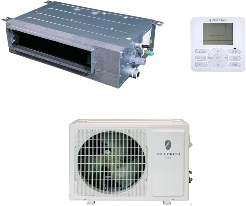 Friedrich FPHD183 Single Zone Mini Split System with 18000 BTUs, Heat ...