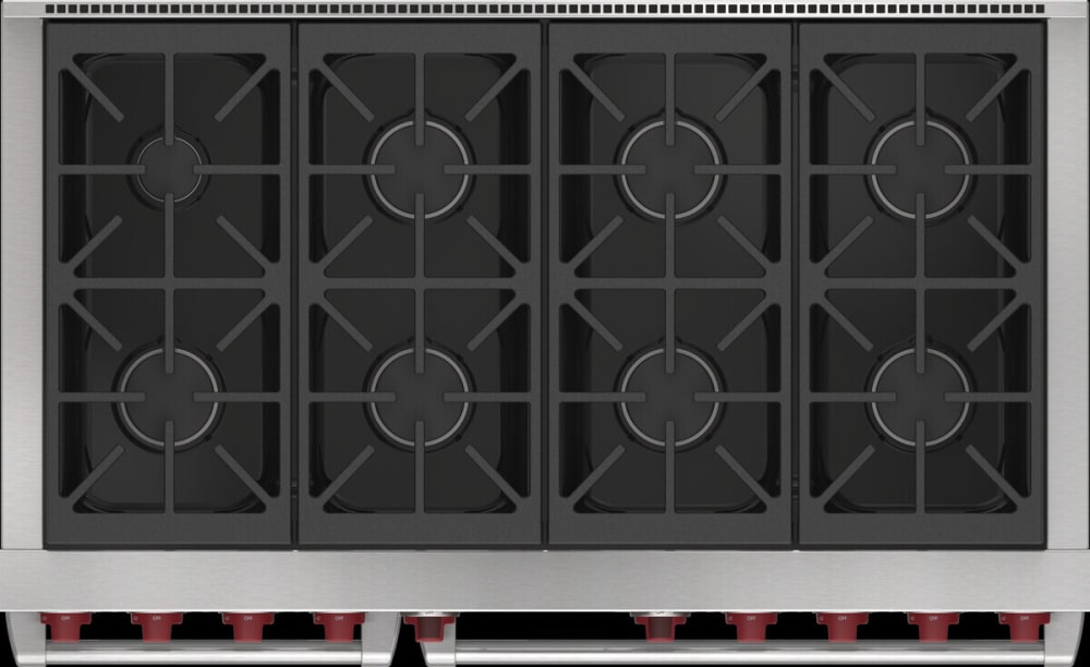 Wolf DF48850SP 48 Inch Freestanding Dual-Fuel Smart Range with 8 Dual ...