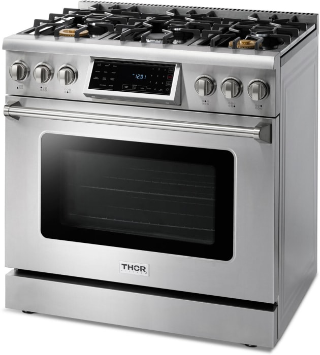 Thor Kitchen TRG3601 36 Inch Freestanding Professional Gas Range with 6 ...