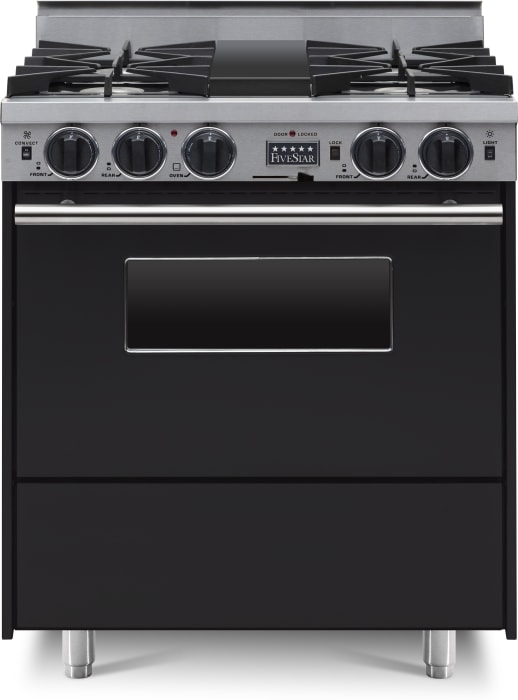 FiveStar TPN276W 30 Inch Freestanding Dual Fuel Range with 4 Open ...