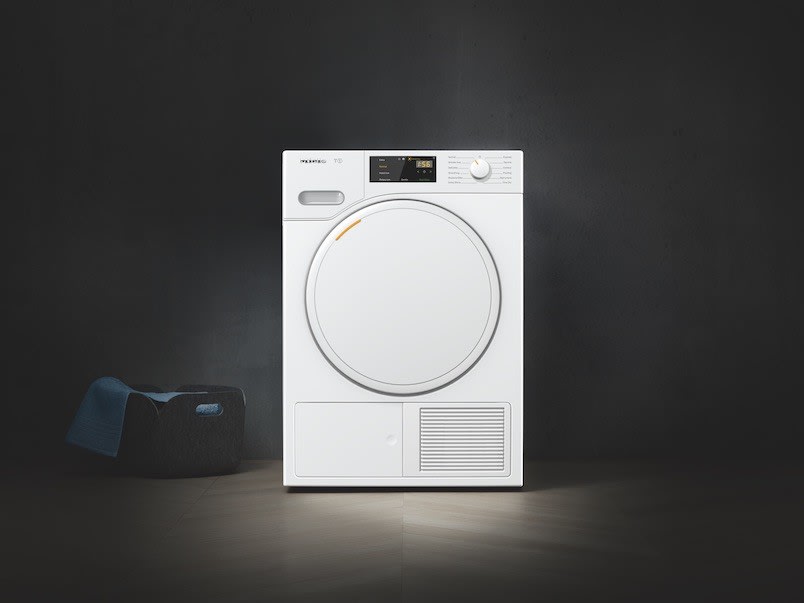 Miele TWB120WP 24 Inch Electric Dryer with 4.1 Cu. Ft. Capacity, Heat ...