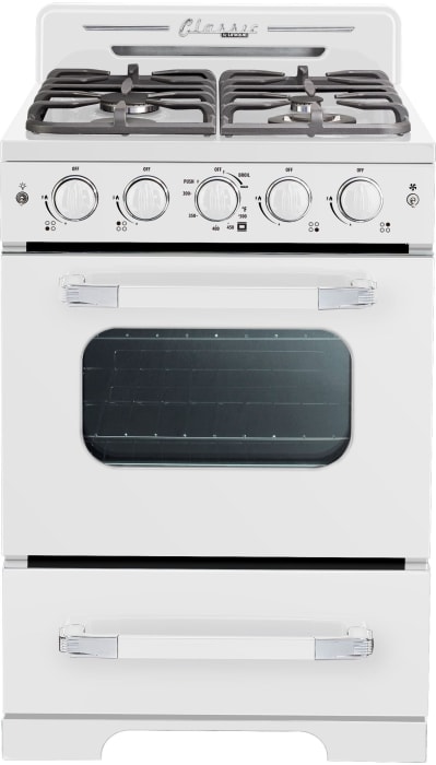 Unique Appliances UGP24CRW 24 Inch Freestanding Gas Range with 4 Sealed ...