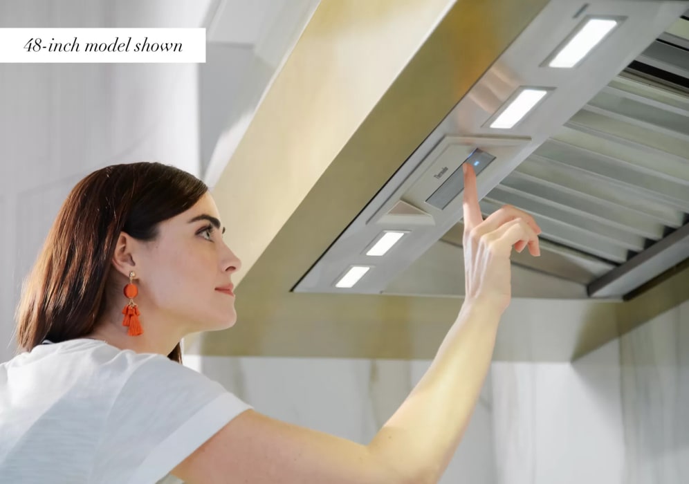 Thermador VCIN36GWS 36 Inch Custom Insert Smart Range Hood with 4-Speed ...