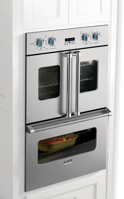 Viking VDOF730SS 30 Inch Double Electric French Door Oven with 4.7 cu ...