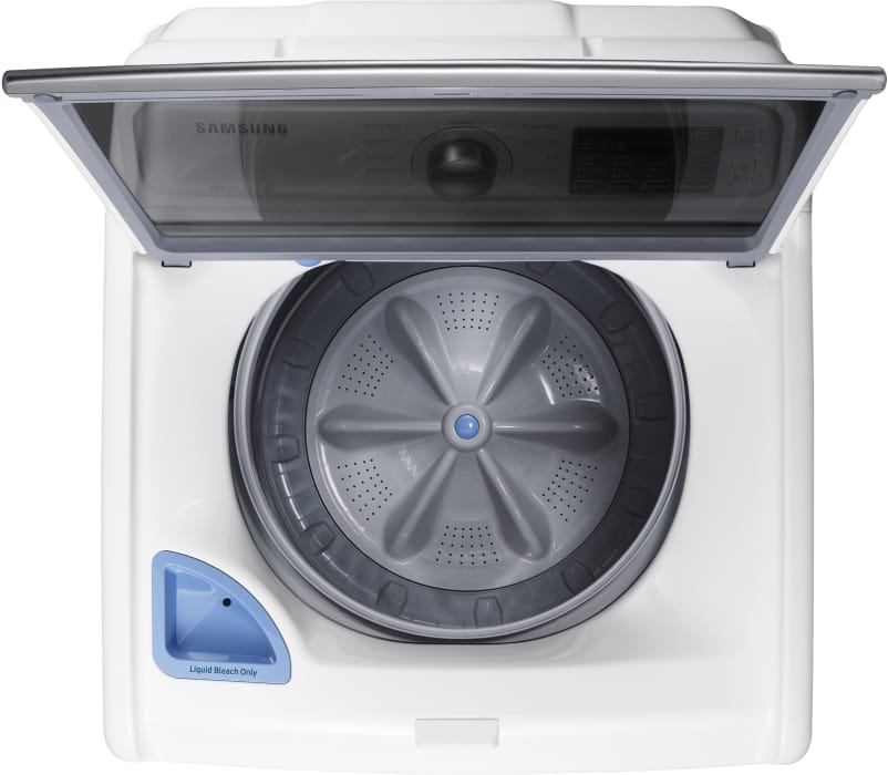 Samsung WA45M7050AW 27 Inch Top Load Washer with Self Clean, Soft-Close ...