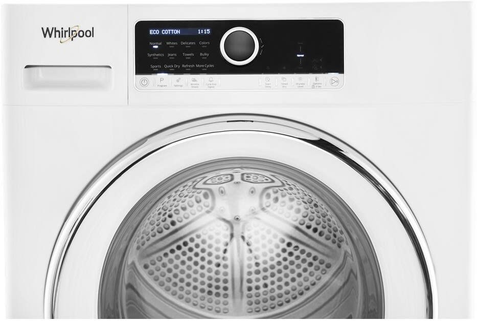 Whirlpool WHWADREW3090 Side-by-Side Washer & Dryer Set with Front Load ...