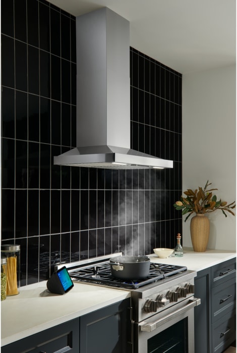Best WCS1306SS 30 Inch Wall Mount Smart Range Hood with 650 CFM Blower ...