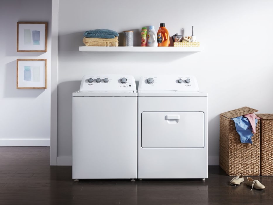 Whirlpool WPWADREW48551 Side-by-Side Washer & Dryer Set with Top Load ...