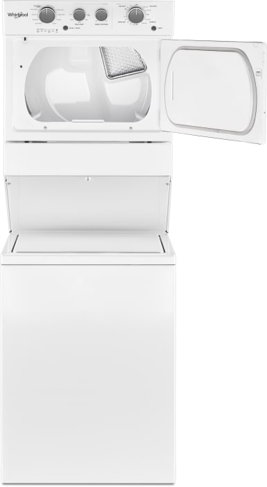 Whirlpool WET4027HW 28 Inch Electric Laundry Center with 3.5 cu. ft ...