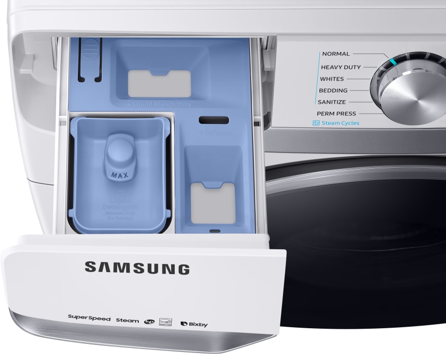 Samsung WF45R6300AW 27 Inch Front Load Smart Washer with 4.5 Cu. Ft ...